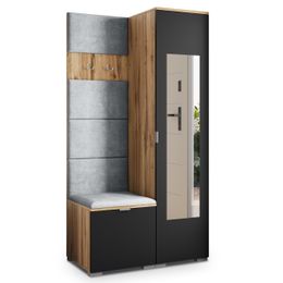 GARDEROBENSCHRANK VIRA 95/181/51 cm Modern Eiche Wotan