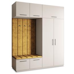 GARDEROBENSCHRANK REMA 200/240/60 cm Modern Garderobe-Set Kaschmir