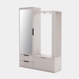 GARDEROBENSCHRANK SPECCHIO 140/200/43 Modern Garderobenschrank Beige