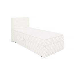 BOXBETT Roma 90/200 cm Hellbeige Pl&uuml;schcord