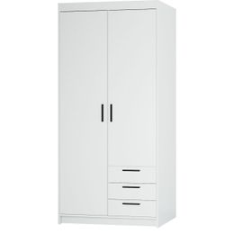 DREHT&Uuml;RENSCHRANK ELENORA 89,7/190,5/53cm 2-t&uuml;rig Wei&szlig;