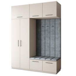 GARDEROBENSCHRANK REMA 180/240/60 cm Modern Garderobe-Set Kaschmir