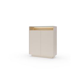 KOMMODE PORTA 103,2/119,2/39,5cm mit Schubladen 2 T&uuml;ren Beige