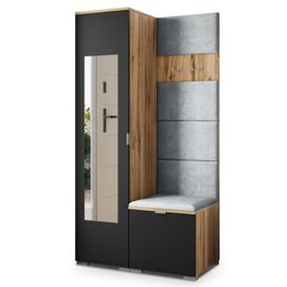 GARDEROBENSCHRANK VIRA 95/181/51 cm Modern Eiche Wotan