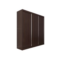 SCHWEBET&Uuml;RENSCHRANK SOFIA 180/216/61 cm 3-t&uuml;rig Wengefarben