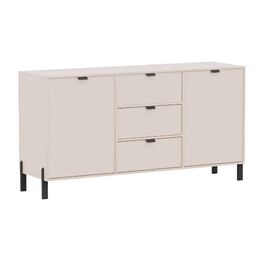 KOMMODE MINO 160/85,5/45cm mit 3 Schubladen 2 T&uuml;ren Beige