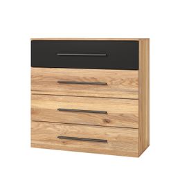 KOMMODE BETTINA 91/92/40 cm mit 4 Schubladen Eichefarben
