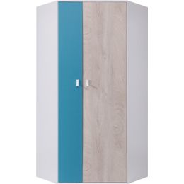 DREHT&Uuml;RENSCHRANK ISEO 90/190/90cm 2-t&uuml;rig Eichefarben