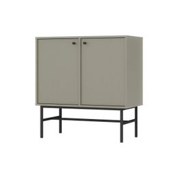KOMMODE TORINO 84/86/41 cm mit 2 T&uuml;ren Hellgr&uuml;n