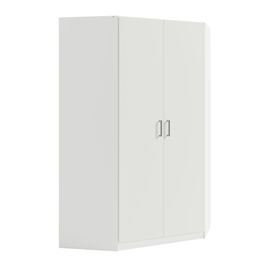 DREHT&Uuml;RENSCHRANK RYGEN 117,4/197,5/117,4cm 2-t&uuml;rig Wei&szlig;