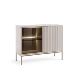 KOMMODE SENTIERO 104/83/39 cm mit LED 2 T&uuml;ren Kaschmir