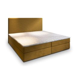 BOXBETT GIARRO 140x200 cm mit Matratze und Topper - Gelb