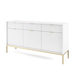 SIDEBOARD STELLARE 154/83/39 cm mit 3 Schubladen 3 T&uuml;ren Wei&szlig;