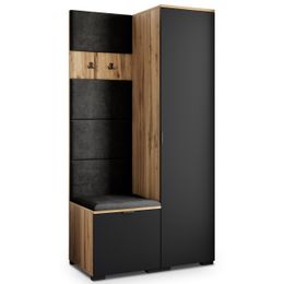 GARDEROBENSCHRANK LORI 95/181/51 cm Modern Eiche Wotan