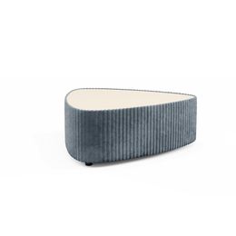 COUCHTISCH LINEO 89 cm Wohnzimmertisch gepolstert Grau