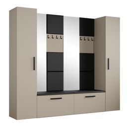 GARDEROBENSCHRANK MODULO 241,2/204/40 cm Modern Garderobe-Set Kaschmir