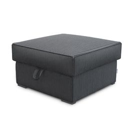 POUF FERA Graphitfarben 65x65 cm