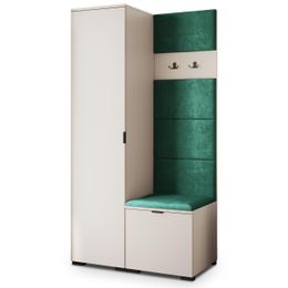 GARDEROBENSCHRANK LORI 95/181/51 cm Modern Garderobe-Set Kaschmir