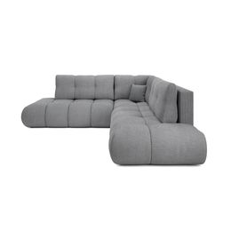 ECKSOFA DUCA II R-S Grau Chenille mit Schlaffunktion