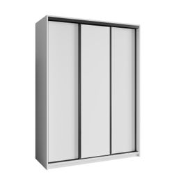SCHWEBET&Uuml;RENSCHRANK NISSE 150/205/60 cm 3-t&uuml;rig Wei&szlig;