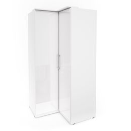 DREHT&Uuml;RENSCHRANK OTTIMA 109/217/63 cm 2-t&uuml;rig Wei&szlig;