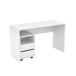 SCHREIBTISCH AMATO 130x50x75 cm B&uuml;rotisch Computertisch, Wei&szlig;