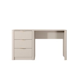 SCHREIBTISCH LANTANA 140,4x55,1x76,4 cm B&uuml;rotisch Computertisch, Beige