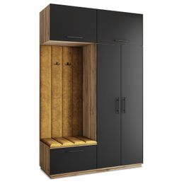 GARDEROBENSCHRANK REMA 150/240/60 cm Modern Garderobe-Set Eiche Wotan
