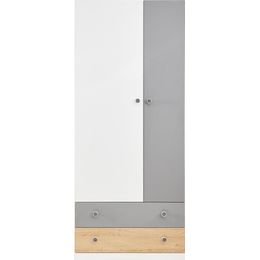 DREHT&Uuml;RENSCHRANK BRERA 80/190/50cm 2-t&uuml;rig Wei&szlig;