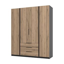 DREHT&Uuml;RENSCHRANK CAGLIARI 200/239/61,9cm 4-t&uuml;rig Schwarz
