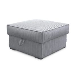POUF FERA Hellgrau 65x65 cm
