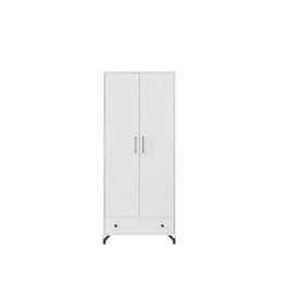 DREHT&Uuml;RENSCHRANK LANZA 80/190/50cm 2-t&uuml;rig Wei&szlig;