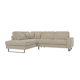 ECKSOFA Zuri Beige Samt