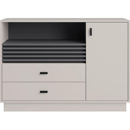 KOMMODE PUNTO 120/85/40cm mit 2 Schubladen 1 T&uuml;ren Kaschmir