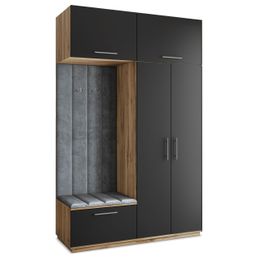 GARDEROBENSCHRANK REMA 150/240/60 cm Modern Garderobe-Set Eiche Wotan
