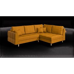 ECKSOFA Lorine Mikrofaser Gelb