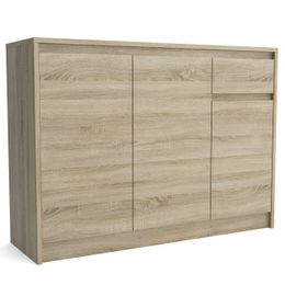 KOMMODE ASTORRE 113/82/33 cm mit 1 Schubladen 3 T&uuml;ren Sonoma Eiche