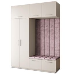 GARDEROBENSCHRANK REMA 180/240/60 cm Modern Garderobe-Set Kaschmir