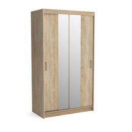 SCHWEBET&Uuml;RENSCHRANK NICOLA 120/215/60 cm 2-t&uuml;rig Sonoma Eiche