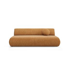 BETTSOFA DELTA Orange Geflochtener Stoff mit Schlaffunktion