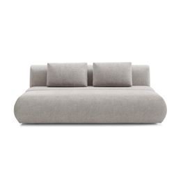BETTSOFA ATOMO Beige Chenille-Stoff mit Schlaffunktion
