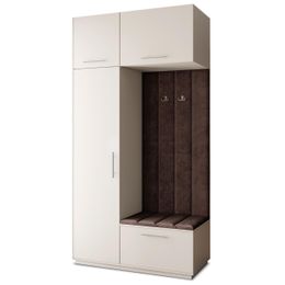 GARDEROBENSCHRANK REMA 120/240/60 cm Modern Garderobe-Set Kaschmir