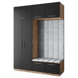 GARDEROBENSCHRANK REMA 180/240/60 cm Modern Eichefarben
