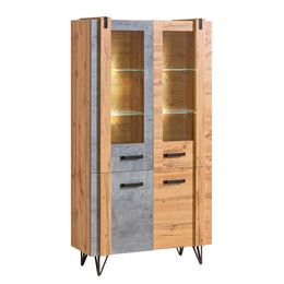 VITRINE BRANDO 187,1/90,1 cm in Eiche Wotan