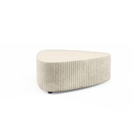COUCHTISCH LINEO 89 cm Wohnzimmertisch gepolstert Beige