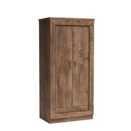 DREHT&Uuml;RENSCHRANK UDINE 90/190/57 cm 2-t&uuml;rig Braun