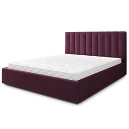 POLSTERBETT DEMERA MGV 140x200 cm mit Bettk&auml;sten - Violett