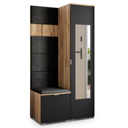 GARDEROBENSCHRANK VIRA 95/181/51 cm Modern Eiche Wotan