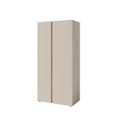 DREHT&Uuml;RENSCHRANK MURO 90/195/50cm 2-t&uuml;rig Beige
