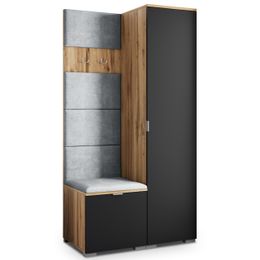 GARDEROBENSCHRANK LORI 95/181/51 cm Modern Eiche Wotan